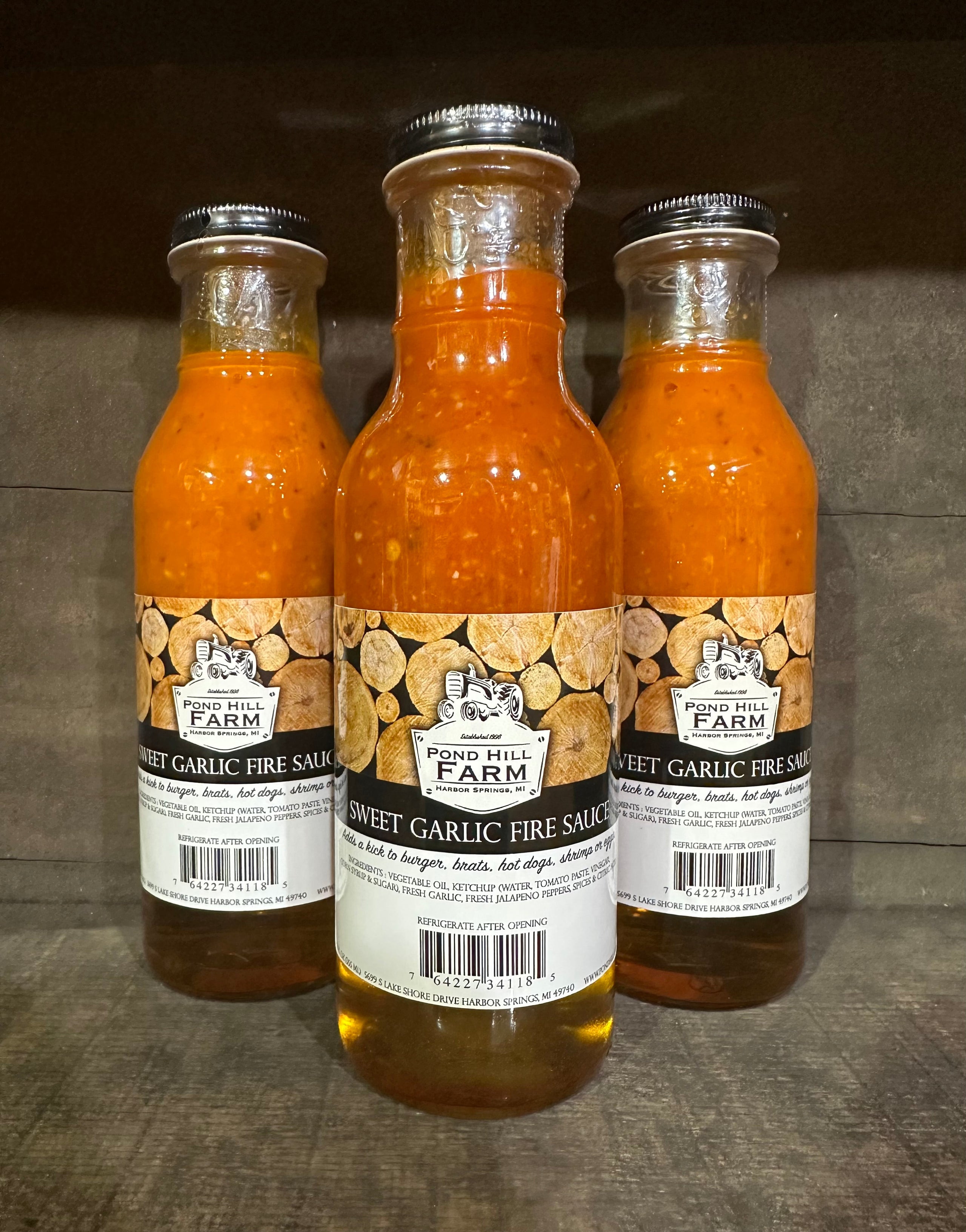 Michigan-Made Sweet Garlic Fire Sauce | Pond Hill Farm